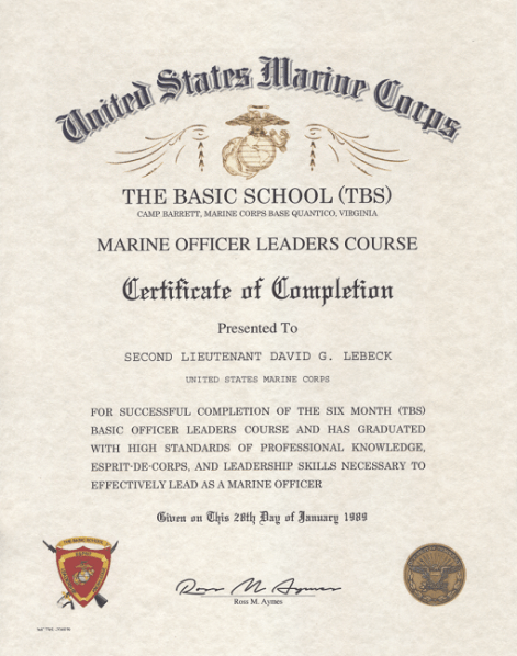 US Marine Corps The Basic School (TBS) – Boot Camp & Military Fitness Institute